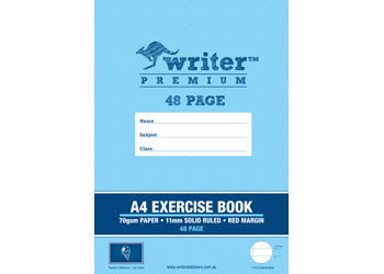 11mm Ruled Exercise Books A4 48 pages Pack of 20 - MTA Catalogue