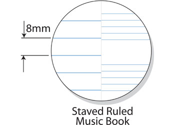 Writer Premium Music Exercise Book A4 8 mm/ Staved 96p - MTA Catalogue