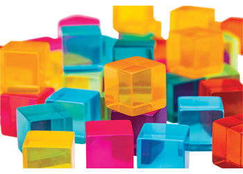 Transparent Lucite Blocks – 40 pieces - MTA Catalogue