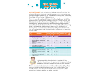 Targeting General Capabilities – Critical & Creative Thinking / Ethical Understanding Years 3-4 ...