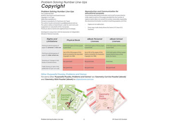 Problem Solving Number Line-Ups Book – Dr Paul Swan - MTA Catalogue
