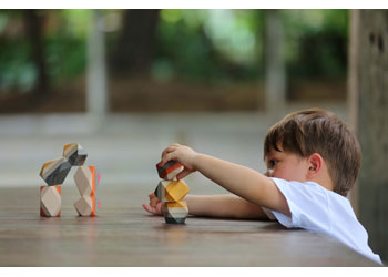 PlanToys – Geo Stacking Blocks – 6 pieces - MTA Catalogue