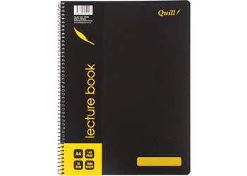 Quill Lecture A4 Black PP Book 140pg - MTA Catalogue