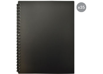 Display Book A4 Black 20 Pocket – Pack of 35 - MTA Catalogue