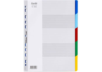Bantex Dividers PP A4 5 Tabs Asst - MTA Catalogue