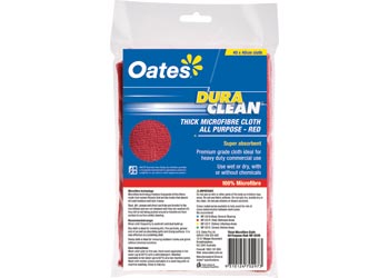 Oates Microfibre Cleaning Cloth Red - MTA Catalogue