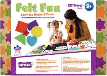 Felt Fun Learn my Shapes & Colours 127pc - MTA Catalogue