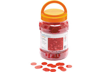 Translucent Counter Round – 2.5cm Red 1000pc - MTA Catalogue
