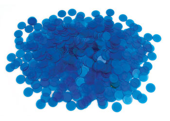 Translucent Counter Round – 2.5cm Blue 1000pc - MTA Catalogue