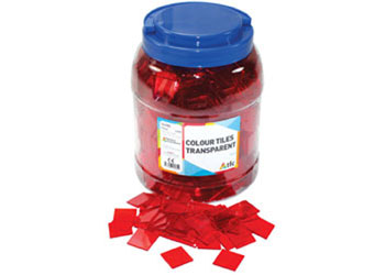 Translucent Counter Square Red – 2.5cm – 1000 pieces - MTA Catalogue