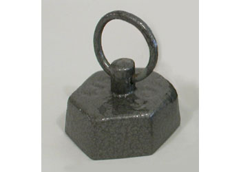 Weight – Hexagonal – Iron – With Ring – 100g - MTA Catalogue
