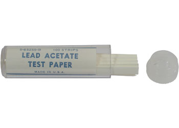 Lead Acetate Test Strips - MTA Catalogue