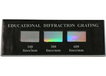 Diffraction Grating Demonstration Slide - MTA Catalogue