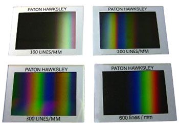 Diffraction Grating – 300 lines/mm – Glass Mount - MTA Catalogue