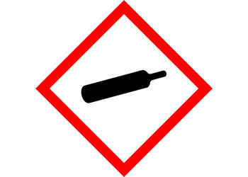 Hazard Label – GHS – Compressed Gas – 50mm – P48 - MTA Catalogue