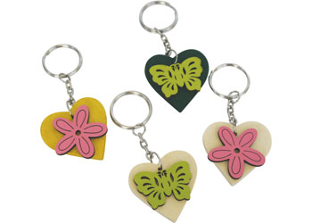 Wooden Heart Key Tag Kit – Pack of 10 - MTA Catalogue