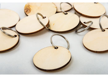 Round Wooden Key Tags – Pack of 10 - MTA Catalogue