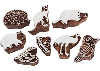Australian Animal Wooden Stamps – Set of 8 - MTA Catalogue