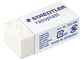 Staedtler Rasoplast Pencil Eraser Small – PK 40 - MTA Catalogue