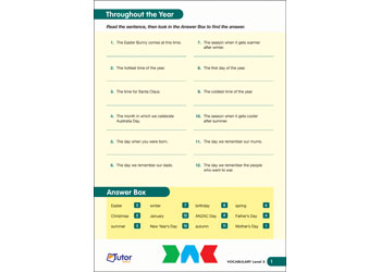 Tutor System Vocabulary Book 3 - MTA Catalogue