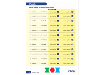 Tutor System Spelling Book 1 - MTA Catalogue