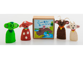 Three Billy Goats Gruff Finger Puppet Set - MTA Catalogue