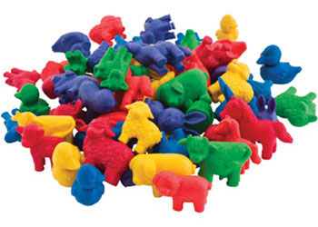 Farm Animal Counters – Set of 72 in a Jar - MTA Catalogue