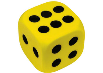 Soft Foam Dice Set of 2 – Numbers & Dots 30cm - MTA Catalogue