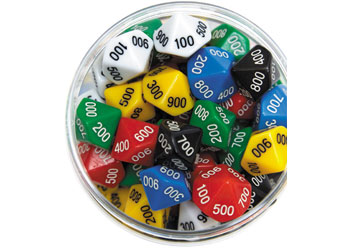 Place Value Dice Hundreds – 10-Sided – 100 pieces - Kesco Catalogue