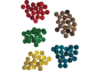 Coconut Shell Counter Set – Colourful – 100 pc - MTA Catalogue