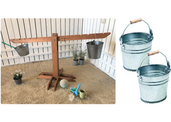 Wooden Outdoor Bucket Scales - MTA Catalogue