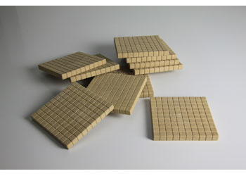 Teachables Eco-Wood Base Ten Flats – 10pc - MTA Catalogue