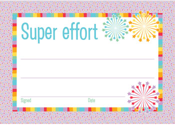 Super Effort Certificates Pk 20 Rainbow - MTA Catalogue
