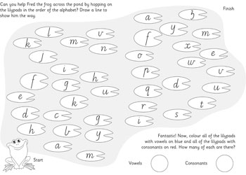 Letters and Sounds Practice Book A VIC Font - MTA Catalogue