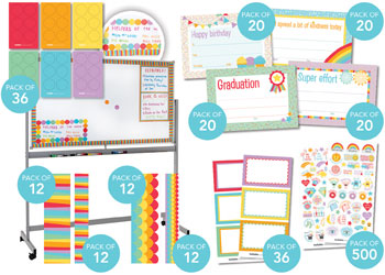 Classroom Decor Kit Rainbow - MTA Catalogue