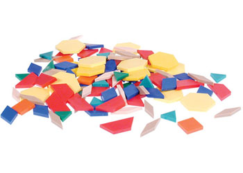 Pattern Blocks Medium Plastic – 500 pieces - MTA Catalogue