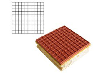 Hundreds Grid Stamp Pack of 3 incl Ink Pad - MTA Catalogue