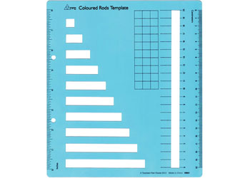 Coloured Rods Template – 19.7×22.5cm - MTA Catalogue
