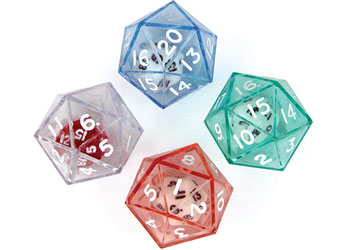 Dice: Double 20 Face Polyhedra – each - MTA Catalogue