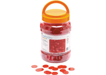 Counters Transparent Red – 16mm – 1000 piece - MTA Catalogue