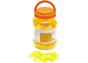 Counters Transparent Yellow – 16mm – 1000 pieces - MTA Catalogue