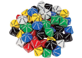 Dice: 10 Face 000000-900000 100p - MTA Catalogue