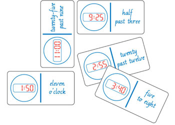 Dominoes Clock Digital & Words – 28 pieces - MTA Catalogue