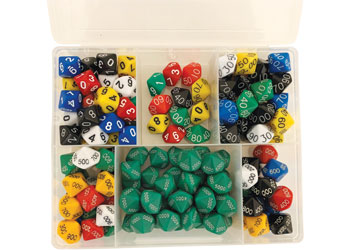 Place Value Dice Set – Set of 140 in Container - MTA Catalogue