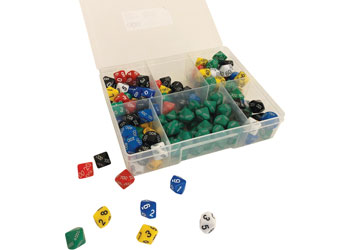 Place Value Dice Set – Set of 140 in Container - MTA Catalogue
