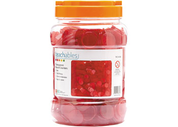 Counters Transparent Red – 22mm – 1000 pieces - MTA Catalogue