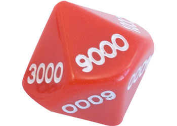 Dice: 10 Face 0000-9000 50p - MTA Catalogue