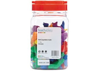 Pet Counters – 4cm – 72 pieces in Jar - MTA Catalogue