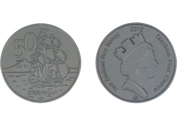 Money NZ Coin 50c 50p - MTA Catalogue