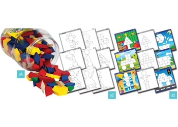 Wooden Pattern Blocks Value Pack - MTA Catalogue